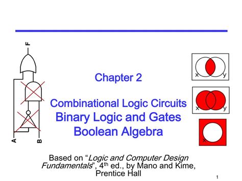 Ppt Chapter 2 Combinational Logic Circuits Binary Logic And Gates