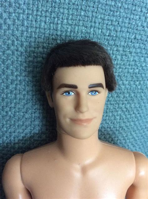 Mattel Nude Ken Doll 40th Anniversary Flocked Hair Articulated Body For