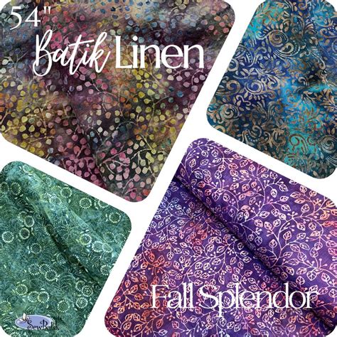 54 Batik Linen Shades Of Fall Sewbatik