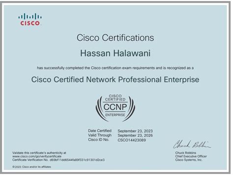 Hassan Halawani On Linkedin Ccnp Enterprise Cisco