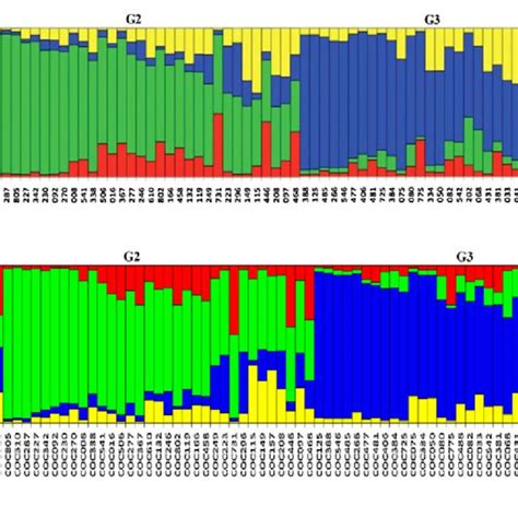 Population Structure Assessed Using The Structure Program A Results