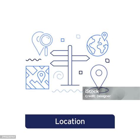 위치 개념 개념 벡터 일러스트 레이 션 편집 가능한 획 벡터 디자인 0명에 대한 스톡 벡터 아트 및 기타 이미지 0명 개념