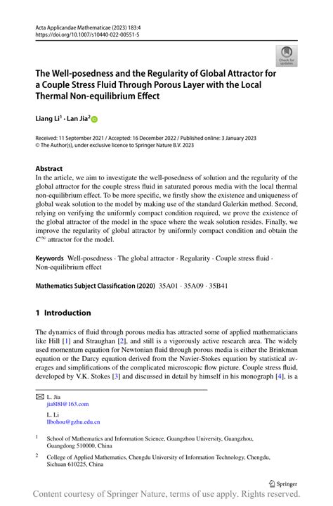 The Well Posedness And The Regularity Of Global Attractor For A Couple Stress Fluid Through