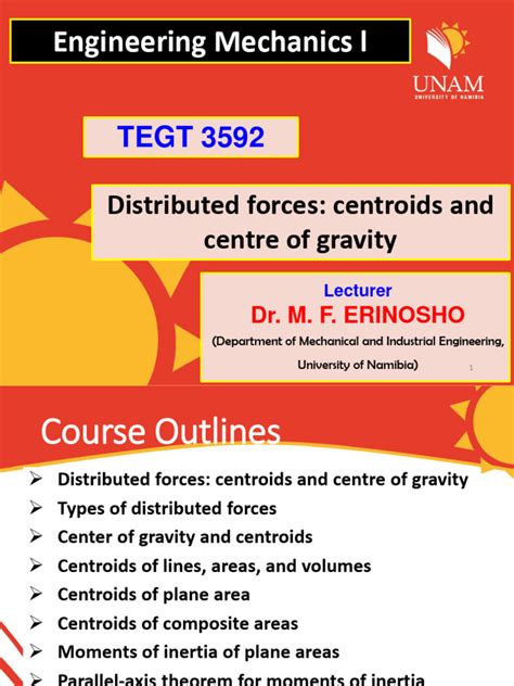 Distributed Forces Centroids And C Of Gravity Pdf Force Center Of Mass