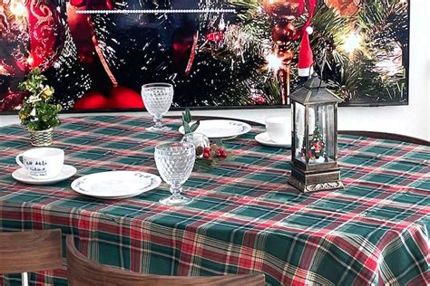 식탁보·러너 크리스마스 홈파티 체크 식탁보 테이블보 5size 오늘의집 쇼핑