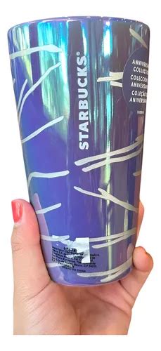 Termo Tarro Cerámica Starbucks Aniversario Sirena Tornasol Envío Gratis
