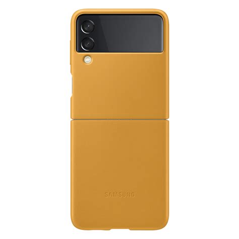 Buy Samsung Soft Leather Back Cover For Samsung Galaxy Z Flip3 5g