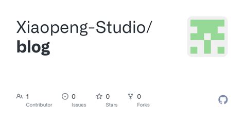 Github Xiaopeng Studio Blog