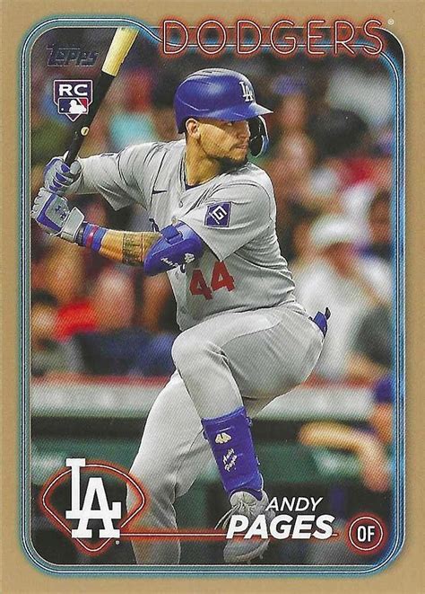 Andy Pages Gold Us221 Prices 2024 Topps Update Baseball Cards