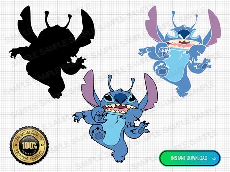 Lilo Y Stitch Svg Lilo Svg Stitch Silueta Lilo Silueta Stitch Clipart