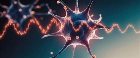 Mesmerizing Digital Visualization Of Brain Activity With Flowing Energy Patterns Premium Ai