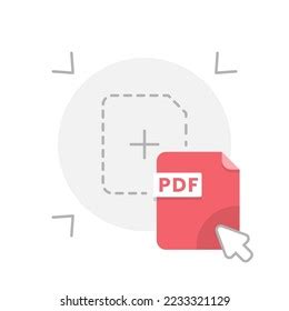 Drag Drop Add File Pdf Format Stock Vector Royalty Free 2233321129