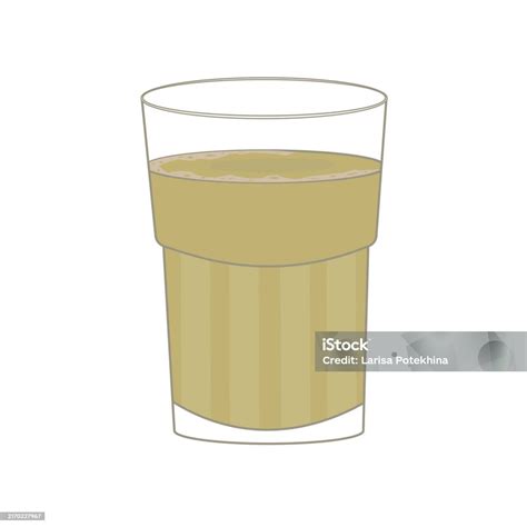작은 유리잔에 담긴 마살라 차이 인도의 차 문화 흰색 배경에 벡터 일러스트 레이 션 0명에 대한 스톡 벡터 아트 및 기타 이미지 0명 갈색 건강에 좋지 않은 음식