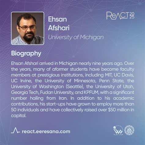 Were Thrilled To Welcome Dr Ehsan Afshari Ehsan Afshari To Our