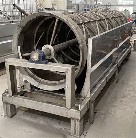 Ss316 18006500 Internally Fed Rotary Drum Screen Jx Filtration