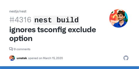`nest Build` Ignores Tsconfig Exclude Option · Issue 4316 · Nestjs