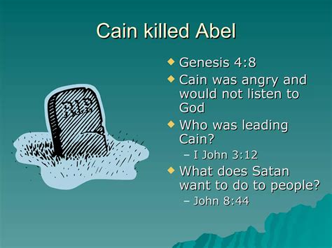 Cain Abel And Seth Ppt