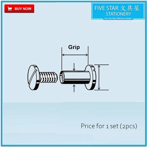 Screw Binder 6mm 100mm Brass Binding Interscrew And Extension Set