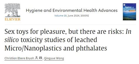 Hygiene And Environmental Health Advances Heha On Linkedin Sex Toys