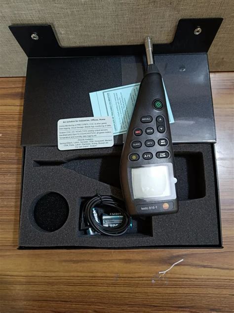 Sound Level Meter Testo Sound Level Meter Manufacturer From New Delhi