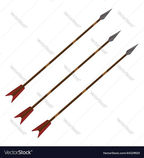 Sharp Arrows On A White Background Royalty Free Vector Image