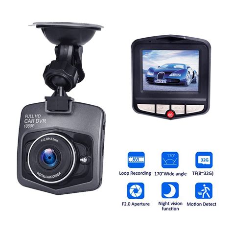 2 5 Lcd Digital Monitor กล้องด้านหน้า Mini Car Dvr Recorder รองรับ Night Vision ขั้นสูงแบบพกพา