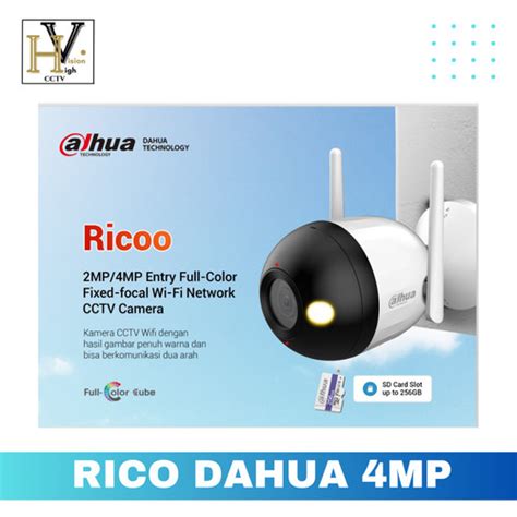 Jual Kamera Cctv Dahua Ip Camera Wifi Dh F4c Pv Fullcolor Audio Outdoor 4mp Kota Palembang