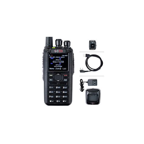 Btech Dmr 6x2 Pro Dmr And Analog Two Way Radio Bluetooth Gps Usb C Battery â 7w Vhf Uhf 136