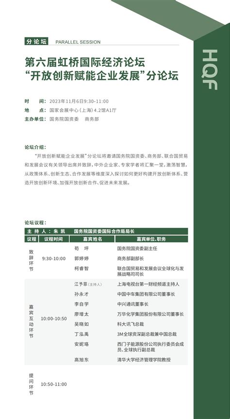 17：开放创新赋能企业发展——论坛议程—中国国际进口博览会