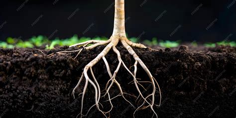 How Tree Roots Absorb Water Through Deep Root Systems Concept Plant