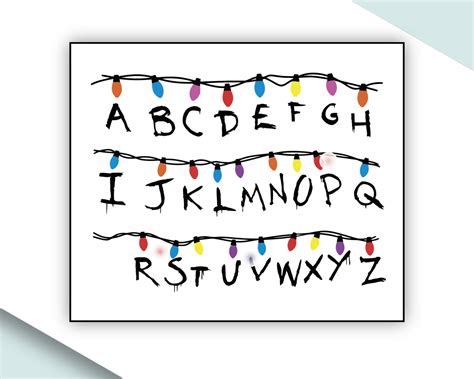 Stranger Things Wall Letters Printable