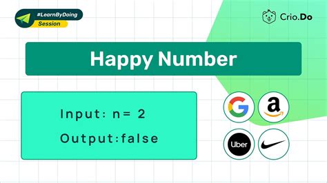 Happy Number Java Master Dsa Interview Questions Youtube