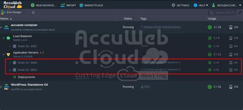 Redeploy The Docker Container With AccuWeb Cloud Dashboard