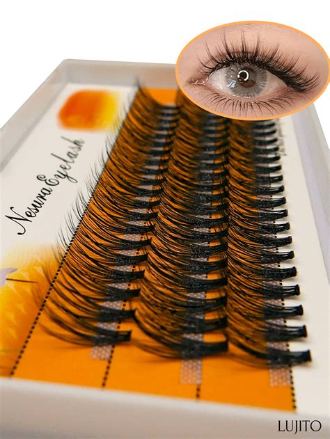 Lujito 8mm 30d C Curl 60 Clusters Individual Lashes Natural And Soft