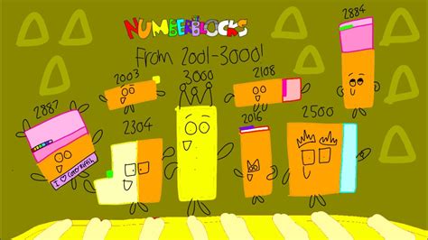 Numberblocks Counting Vid From 2001 To 3000 Youtube