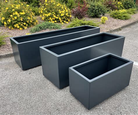 Cube Planters Powder Coated Steel Flora Select