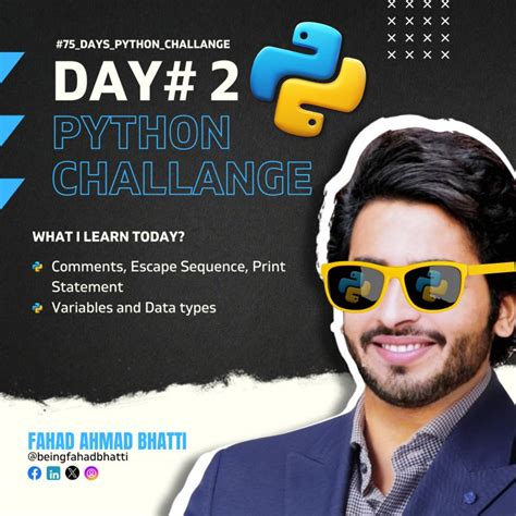 Fahad Ahmad Bhatti On Linkedin Pythonprogramming