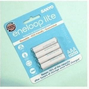 Jual Jual Batre Batere Baterai Battery Sanyo Eneloop AAA A3 Lite 600mAh Isi 4pc 1500x
