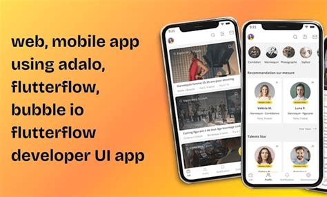 Web Mobile App Using Adalo Flutterflow Bubble Io Flutterflow Developer Ui App By