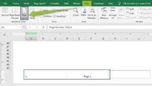 Page Numbers In Excel Examples How To Add Insert Reset