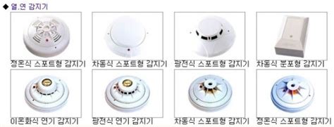 소방안전관리 감지기의 종류 자동화재탐지설비 네이버 블로그