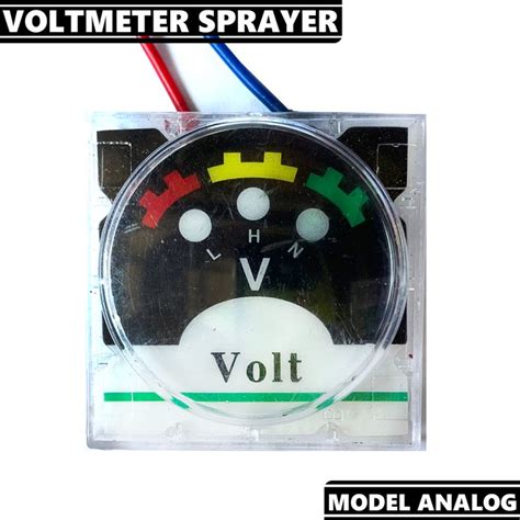 Voltmeter Sprayer Volt Meter Sprayer Elektrik Indikator Baterai Aki