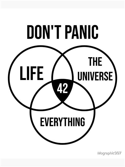 42 The Answer To Lifethe Universe And Everything Science Premium Matte