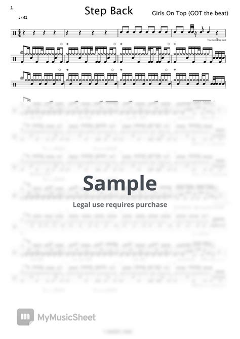 Got The Beat Step Back 악보 By Gwons Drumlesson