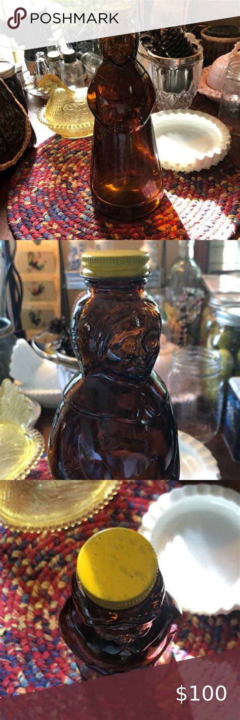 Vintage S Aunt Jemima Bottle Glass Rate Aunt Jemima Bottle Vintage