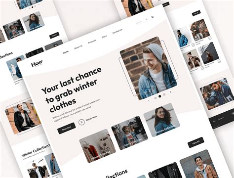 Fleur Clothing Landing Page Behance