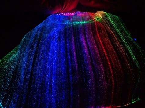 Living Rainbow An Arduino Controlled Fiber Optic Cape In 2023 Fiber