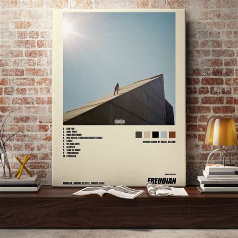 Daniel Caesar Freudian Tracklist Album Cover 2 Poster Canvas