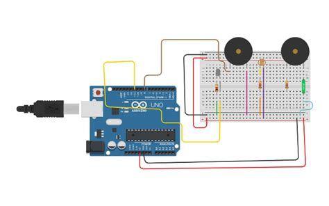 Circuit Design Alarm Tinkercad