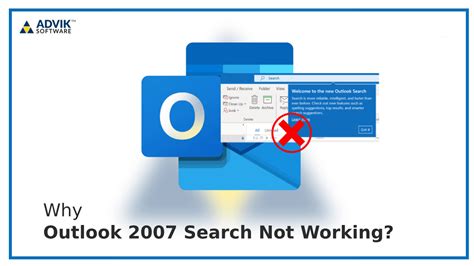 Why Outlook 2007 Search Not Working In Windows 11